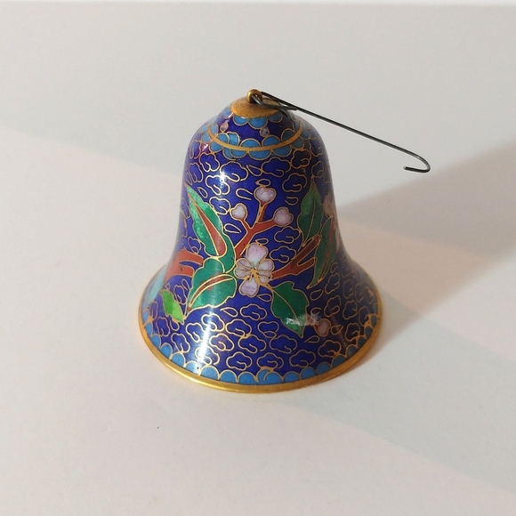 Accents | Vintage Blue Painted Enamel Bell | Poshmark